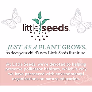 Little Seeds Raven 3-in-1 Convertible Metal Crib, JMPA Certified, Gold