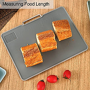 Domonic Home Cutting Board Set, Cutting Boards for Kitchen Dishwasher Safe, Plastic Cutting Board with Holder, Chopping Board with Juice Grooves, Non-Slip