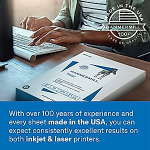 Hammermill Printer Paper, Tidal 20 lb Copy Paper, 8.5 x 11 - 10 Ream (5,000 Sheets) - 92 Bright, Made in the USA, 162008C