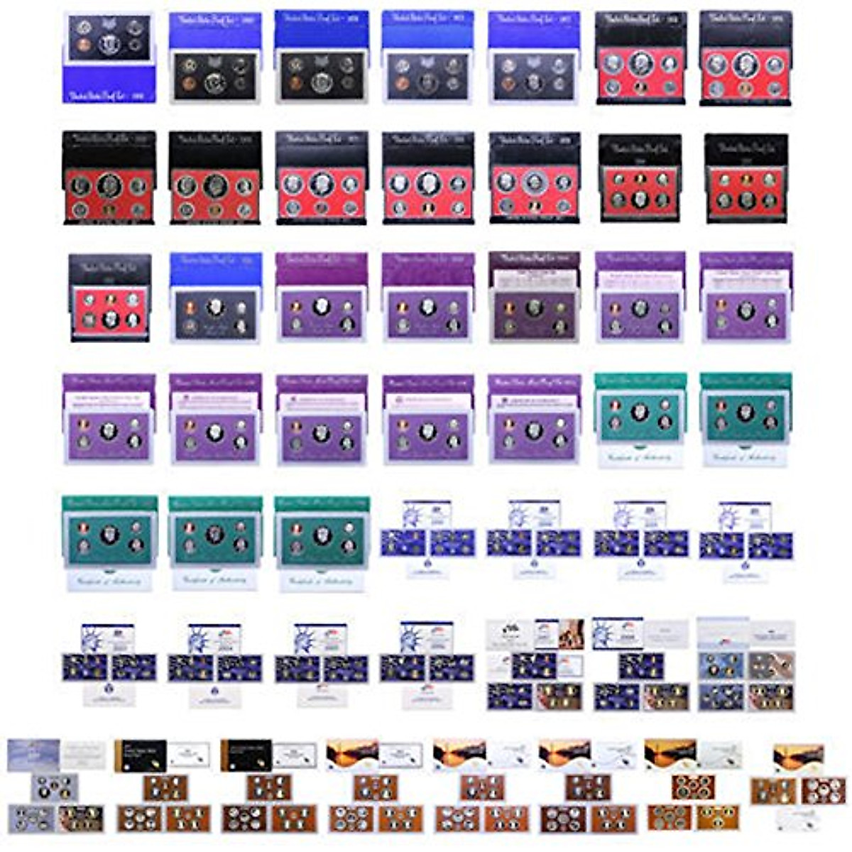 1968 S -2017 US Mint Set Clad Proof Set Run 398 Coins