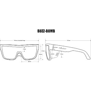 BOMBER Saftey Glasses for Men and Women, Blue Mirror Safety Lens, with Matte Black Square Frame and Non Slip Foam lining, Removable Side Shields included, z87 Compliant - BZ103BM