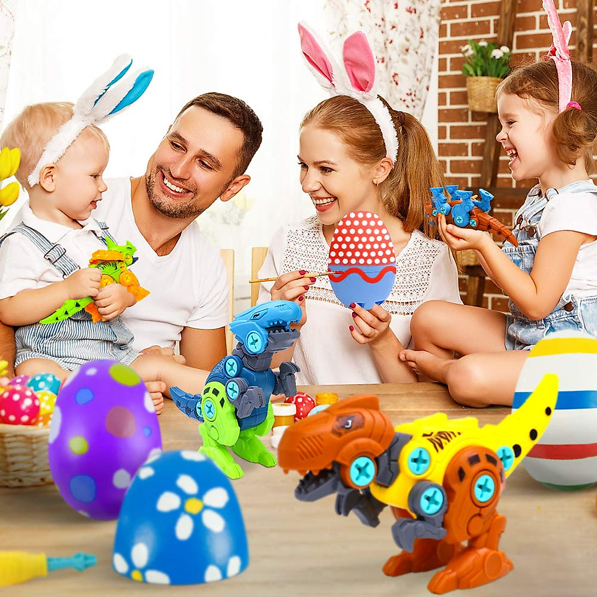 AceList Kids Toys Dinosaur Toys for 3 4 5 6 7 8 Year Old Baby Boys & Girls-Dinosaur Building Sets, Take Apart Dinosaur Toys for Kids-Educational Toys, Birthday for Toddlers