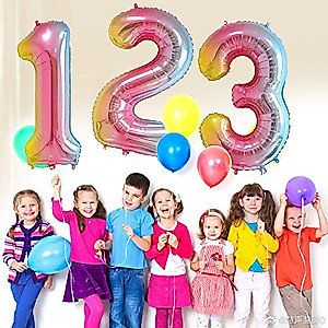 Smlpuame 40 inch Number Balloon 0-9 Gold Large Number 11 Balloons,Digital Balloons for Birthday Party Celebration Decorations Supplies, Helium Foil Number Balloons for Wedding Anniversary