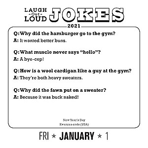 Laugh-Out-Loud Jokes 2021 Day-to-Day Calendar: 1,000 Punny Jokes