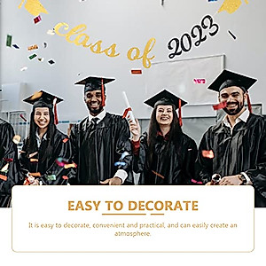 ABOOFAN 1 set of Graduation Banner Decorative Graduation Party Hanging Decor Photo Prop