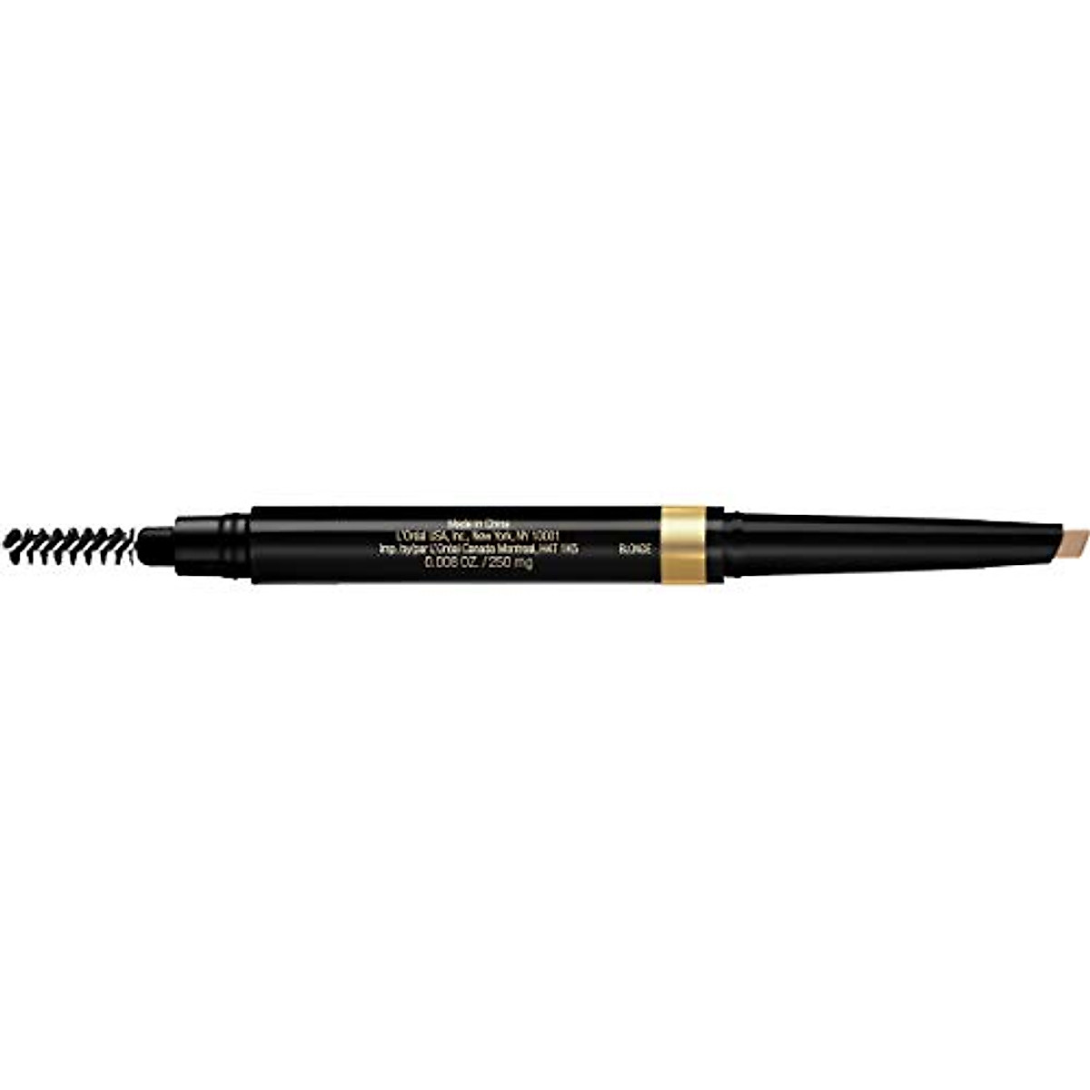 L'Oreal Paris Brow Stylist Shape & Fill Mechanical Eye Brow Makeup Pencil, Blonde, 0.008 oz.