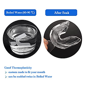 4pcs/Set Thermoform Moldable Dental Mouth Guard Teeth Protector, Whitening Kits Teeth Trays Dental Braces, Whitener Mouth Guard Oral Care Hygiene Bleaching Tooth Tool