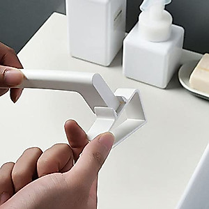 Modern Kitchen Over Cabinet Plastic Towel Bar Rack, Hang on Inside or Outside of Doors, Storage and Organization for Hand and Dish Towels, Rag(1pcs)