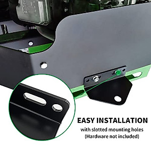 Universal Zero Turn Mower Trailer Hitch - 3/16'' Thick and Heavy Duty Steel Lawn Trailer Hitch Mount (3"-5")