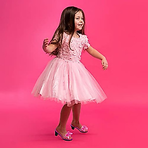 Expressions 3-Pack Set of Dress Up Royalty Kids Heels - Bright Colored Princess Dress Up Shoes, Pretend Play High Heels -Toddler Size 7-10 Metallic/Silver