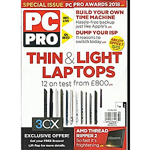 PC PRO MAGAZINE, SPECIAL ISSUE, PC PRO AWARDS, 2018 NOVEMBER, 2018# 289