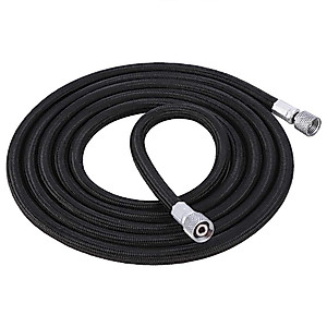 Shexton EVA Braided Airbrush Hose, 5.9ft, 1/8"-1/4" Adapters, BSP Fittings for Air Compressor Connection