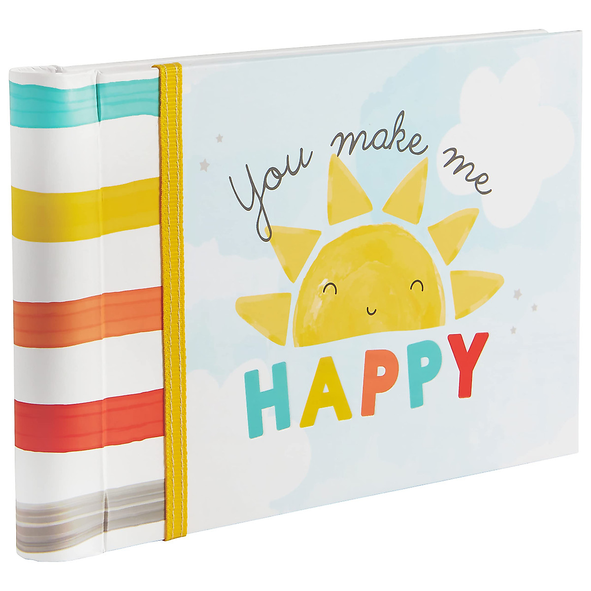 C.R. Gibson BP73-24545 You are My Sunshine Small Gender Neutral Baby Brag Book Photo Album, 7.25" W x 4.5" L with 10 Pages, Multicolor