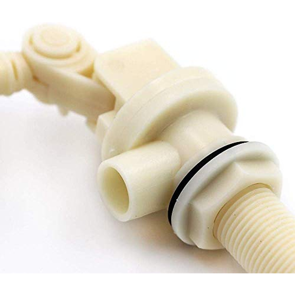 2 Pack Float Valve Stable Water Float Valve Shut Off 1/2" Stainless Steel Automatic Waterer Bowl Fill Feed Water Trough Horse Cattle Sheep Pig Dog Water Float Valve