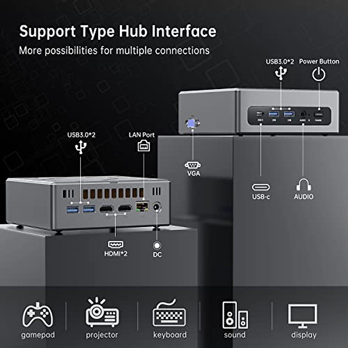 KAMRUI Mini PC Intel 10th i7-10710U Mini Computers 16GB RAM 512GB M.2 2280 SSD Mini Desktop Computers, Windows 11 Pro WiFi 6 BT 5.2 4K HDMI Type-C USB 3.0 Gigabit Ethernet VESA for Home Office