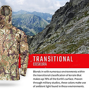 Kryptek Men's Standard Cronos Technical Camo Hunting Hoodie, Highlander, XL