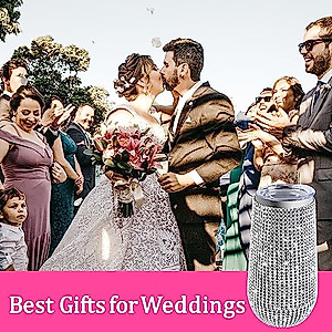 INSTOME Bling Water Bottle,6oz Bride to Be Champagne Flute-Perfect for Bride Tribe Gifts -Chic Bride to Be Champagne Flute-Ideal Bride Tribe Gifts Wedding Champagne Tumbler (1pcs)