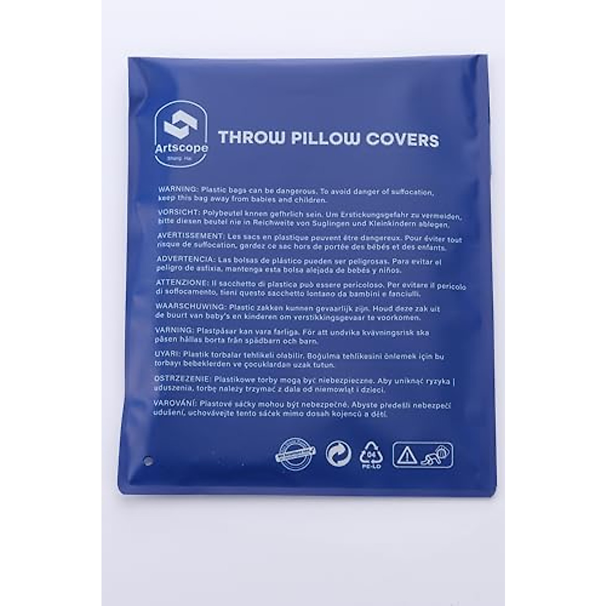 Artscope Set of 4 Waterproof Throw Pillow Covers 18x18 Inches, Marine Life and Pink Coral Pattern Decorative Cushion Covers, Perfect to Outdoor Patio Garden Living Room Sofa Farmhouse Decor