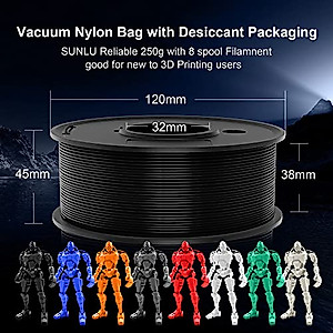 Filament Dryer Box,Upgrade FilaDryer S2 Dry Box,SUNLU Dry Box for 3D Printer Filament,Keep 3D Filament No More Brittle/String/Poor Adhesion,Large-Size Touch Screen,Real-time Humidity Display,Black