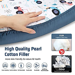 Baby Lounger Cover Adjustable Baby Nest Cover for Co Sleeping, Ultra Soft Cotton Baby Bed Cover Perfect for Traveling and Napping