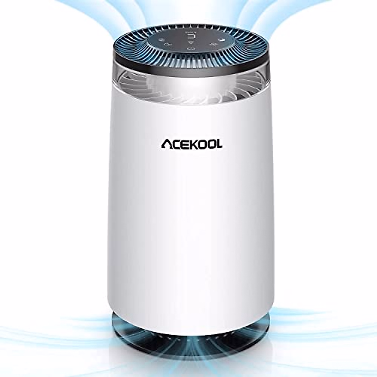 Acekool AD4 Air Purifiers for Home, Air Purifiers Air Cleaner For Smoke Pollen Dander Hair Smell Portable Air Purifier with Sleep Mode Speed Control, 24dB Quiet Air Purifier