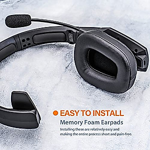 B450-XT B550-XT Kit Replacement Ear Pads Cushion Compatible with B450-XT B550XT Headset I B450 B550 XT Accessories (Protein Leather)