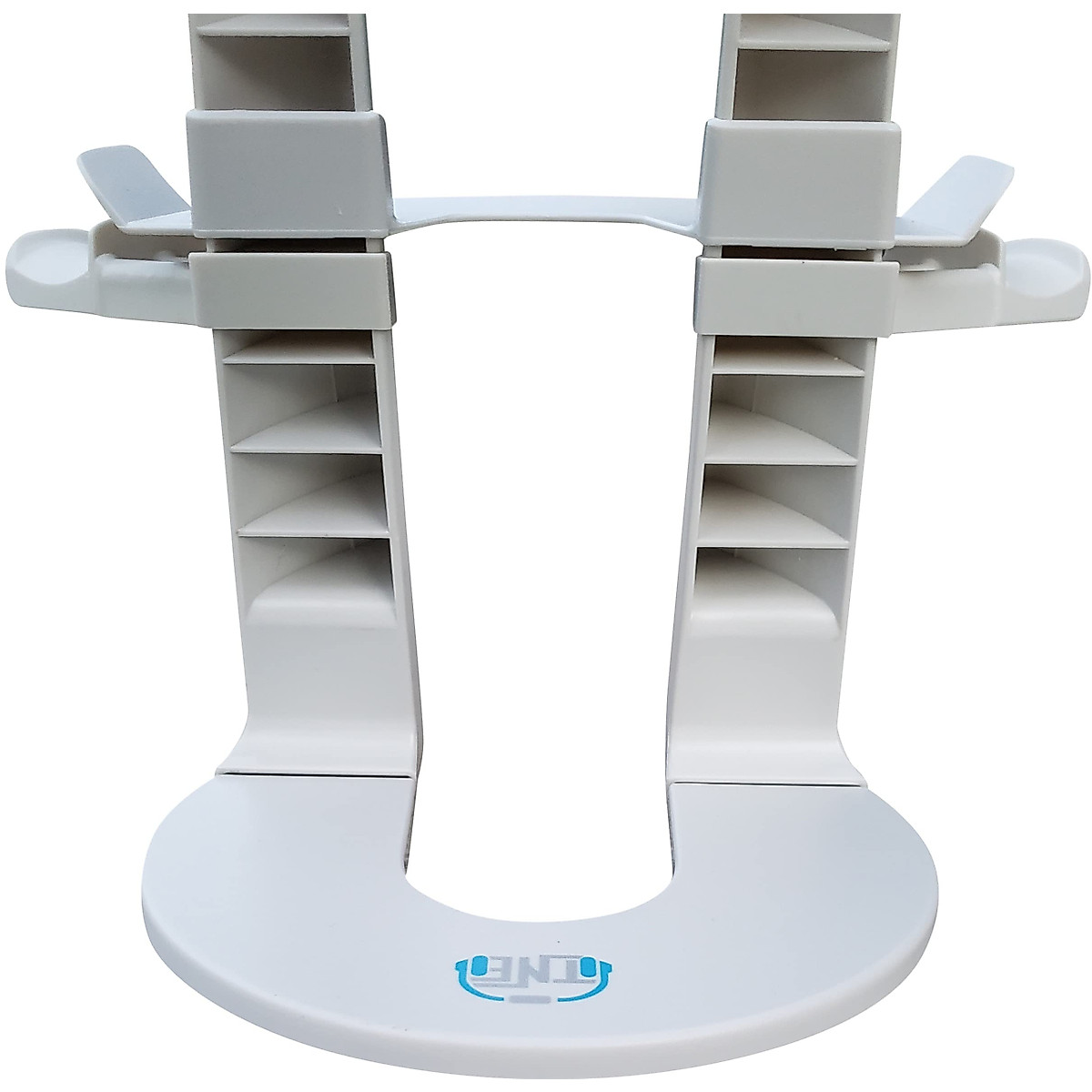 TNE VR Stand Headset and Controller Display Holder Mount Station for Quest 2/Quest and Rift S Virtual Reality Gaming System (White)