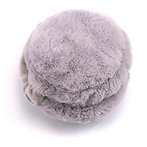 GEOOT Winter Cute Creative Burger Earmuffs Fluffy Headband Faux Fur Outdoor Earmuffs (Pink)