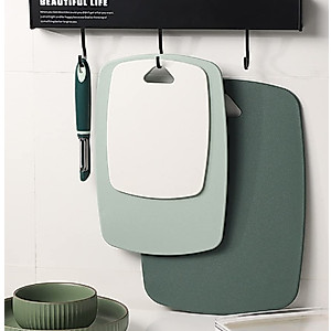 GULRUH Wood Cutting Boards for Kitchen, Kitchen Cutting Board Plastic Chopping Board Double-Side Kitchen Board Baking kneading Board Breadboard Cutting Mat (Color : Light Green)