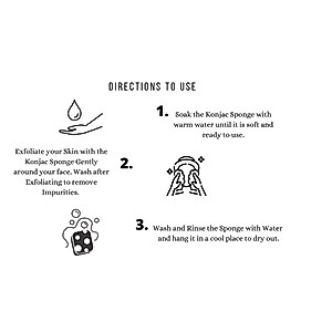 Organic Natural Facial Konjac Sponge and Face Scrubber - Buff Puff for Gentle Face Exfoliation Deep Pore Facial Cleansing Sponge – Aloe Vera, Activated Charcoal, Lavender, Turmeric – 4pc. Set