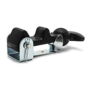 QWORK 2Packs 4.7 inch T-Handle Draw Latches with Brackets, Rubber Flexible Hood Catch t-Handle Hasp, for Tool Box, Hood, Vehicle Engine