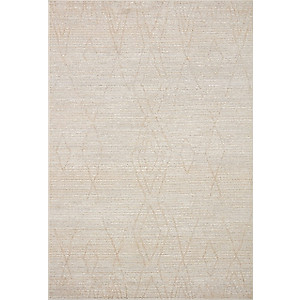 Loloi II Kamala Collection KAM-03 Natural/Mist 2'-7" x 12'-0" Runner Rug