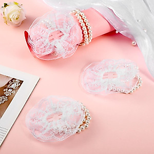 12 Pieces Wedding Elastic Pearl Wrist Corsage Bands DIY Flower Hand Stretch Bracelet for Wedding Prom Bride Handmade