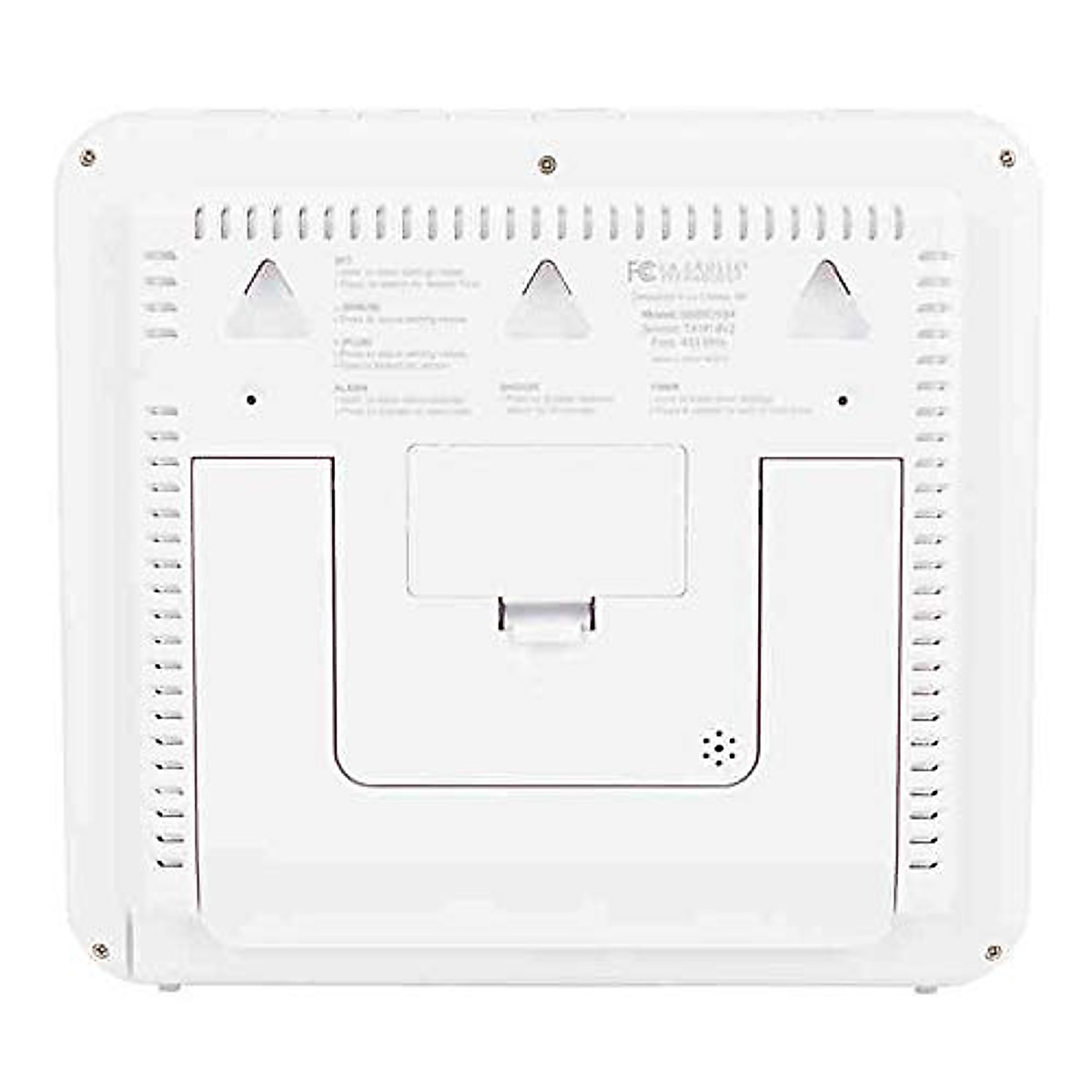 La Crosse Atomic Digital Wall Clock with in/Outdoor Temperature in Black/White