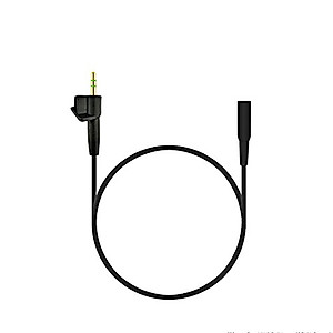 GEEKRIA QuickFit 2.5 mm Male to 3.5 mm Female Cable Compatible with Bose AE2, AE2i / Short Stereo Headset Audio Adapter Cord (Black 1FT)