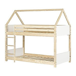 South Shore Sweedi, Twin Bunk Bed, Natural Wood