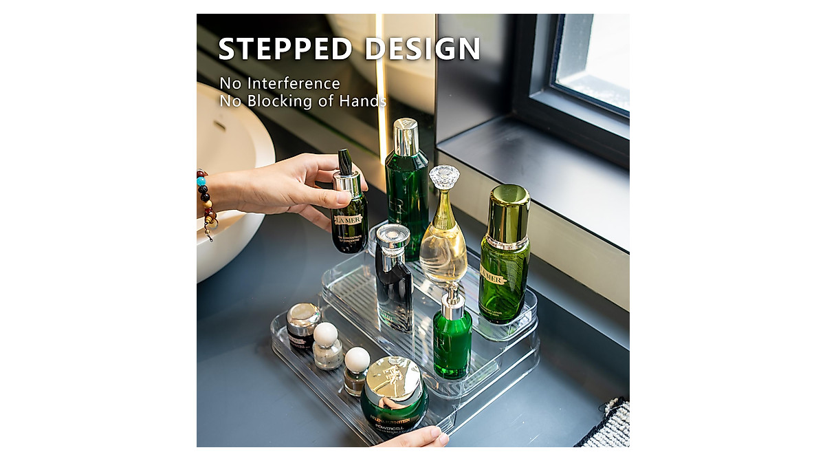 REDANT Perfume Organizer for Men - Stylish Acrylic Vanity Stand