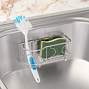 Simple Houseware Kitchen Sponge Holder with Adhesive Hooks