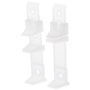 Prime-Line N 6564 Self-Adjusting By-Pass Door Bottom Guide (2 Pack)