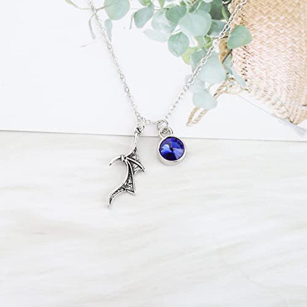 OKEYCH Azriel Rhysand Cassian Fan Gift Necklace Bat B-oys Fan Jewelry Bookish Reader Gift