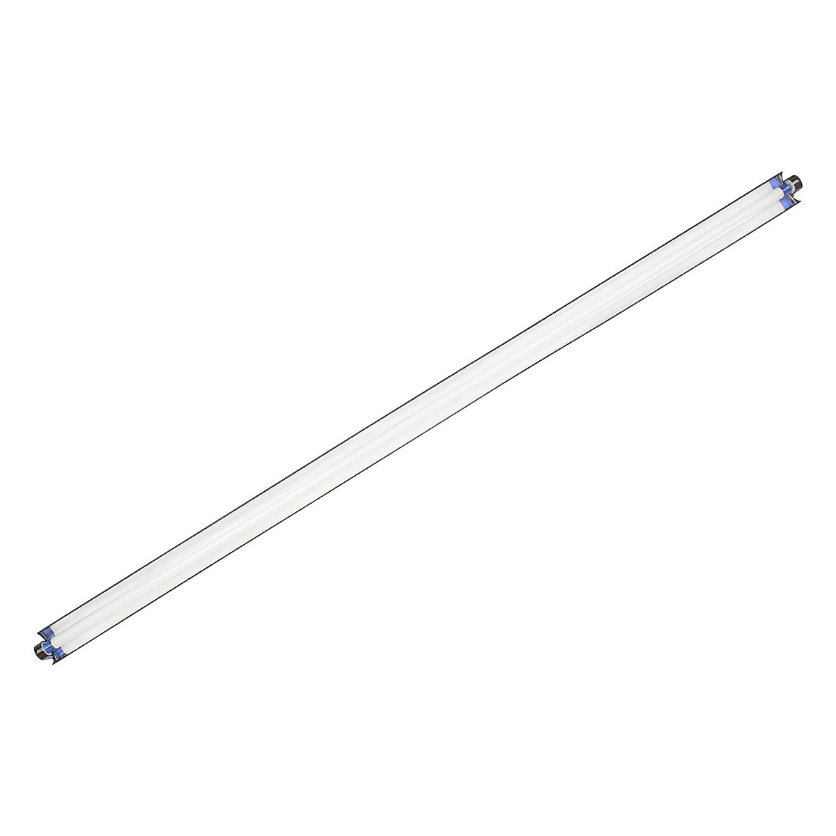 2 Pack LSF8541 T5 4Ft 54W Linkable Single Strip Grow Lights with 2" Wide Mirror Reflector and Full Sun 6500K Spectrum and 5000 Lumens, Great for Seeding and VegGrow!