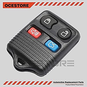 OCESTORE 2 Set Key Fob Case CWTWB1U212 Car Key Fob Keyless Entry Remote Replacement Compatible with CWTWB1U331 GQ43VT11T CWTWB1U345 (4 Button Just only Case)