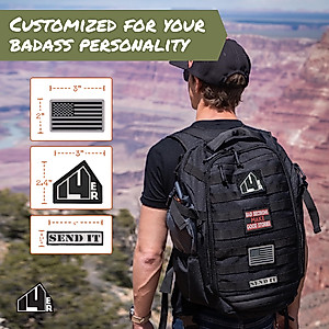14er Tactical Morale Patches | Embroidered Military Patches Hook & Loop Funny Tactical Patches for Backpacks, Hats, Vest | Airsoft Patches for Jackets, Backpack Patches | Morale Patch Bundle (14-pack)