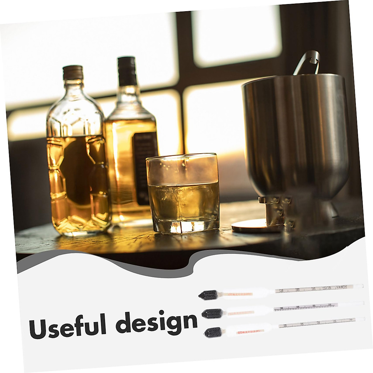 BELLIFFY 3pcs Sugar Meter Hydrometer Beer Liquid Gauges Maple Syrup Measurement Sugar Gauges Sugar Content Scale Measuring Wine Scales Wine Gauges Maple Syrup Scales Glass Transparent