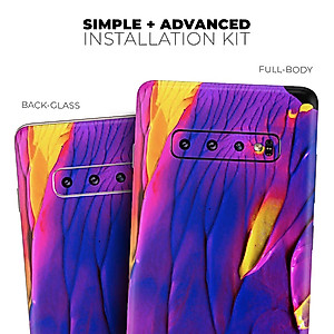 DesignSkinz Liquid Abstract Paint V9 Protective Vinyl Decal Wrap Skin Cover Compatible with The Samsung Galaxy S20 (Screen Trim & Back Glass Skin)