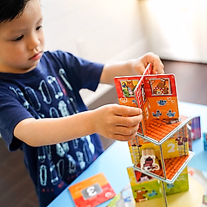 HABA My Very First Games Rhino Hero Junior - A Cooperative Stacking and Matching Game for 2 Years and Up
