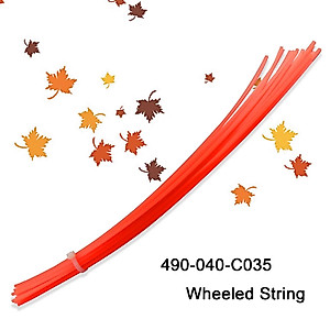 AMTHKNO 490-040-C035 18-Inch x .155" Trimmer Line/Cutting Lines, Compatible with MTD Cub Cadet Wheeled String Cutting Trimmer, Replace 743-0112 731-10080 Model. (20 Pack)
