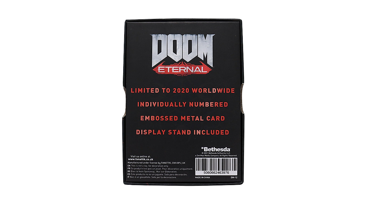 Doom Eternal Replica Keycard Limited Edition - Fanattik Collectible
