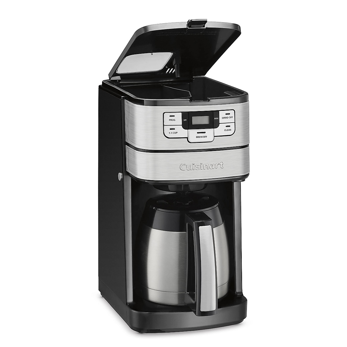 Cuisinart 10 Cup Coffee Maker with Grinder, Automatic Grind & Brew, Black/Silver, DGB-450