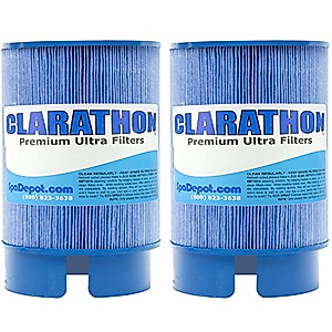 Clarathon Replacement for SofTub 8553 2009+ Spa Models - Blue Media Hot Tub Filters 2-Pack